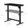 Upper Square™ Babin Adjustable Glass Top Metal Base Standing Desk ...