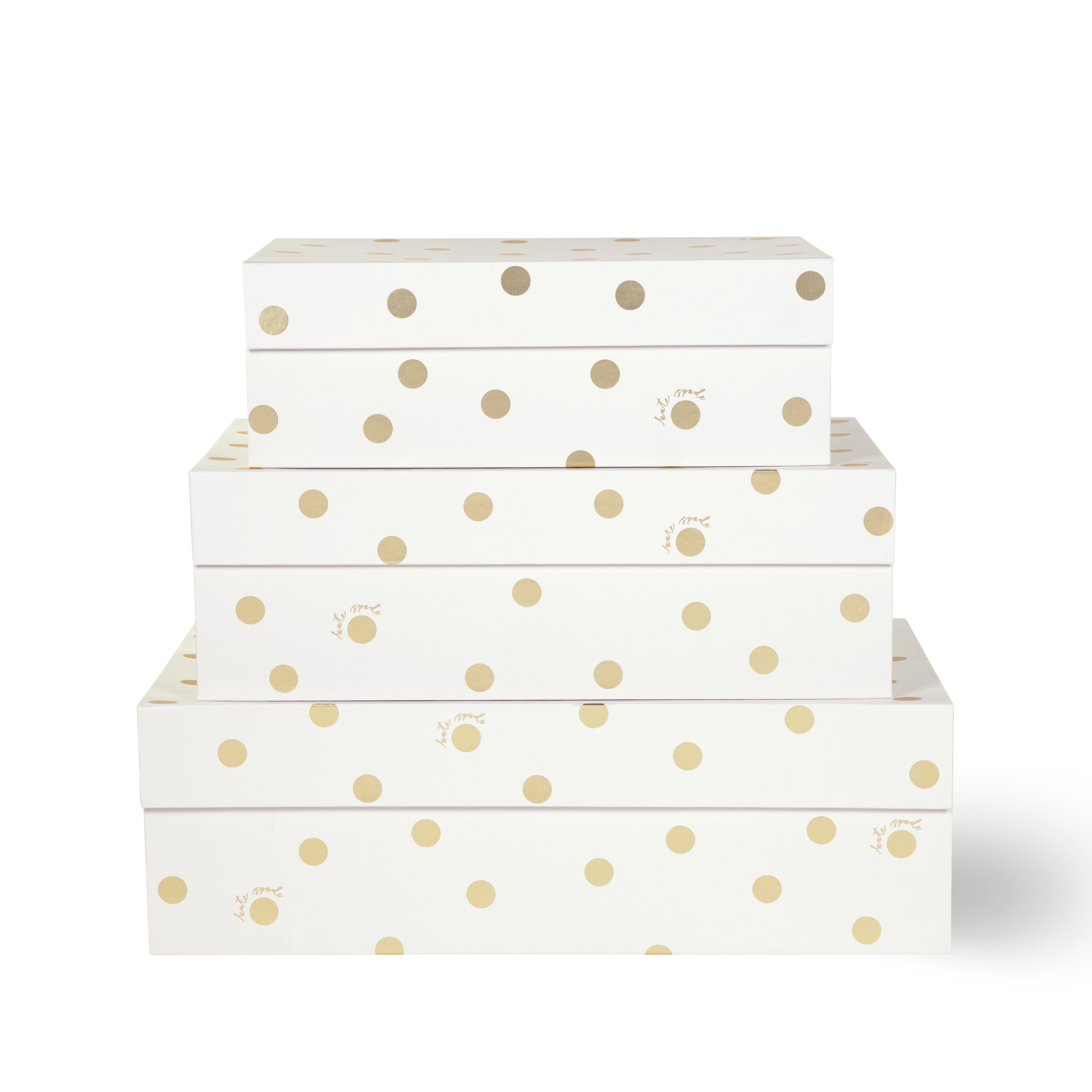 kate spade new york Nesting Box Set, Gold Dot with Script & Reviews ...