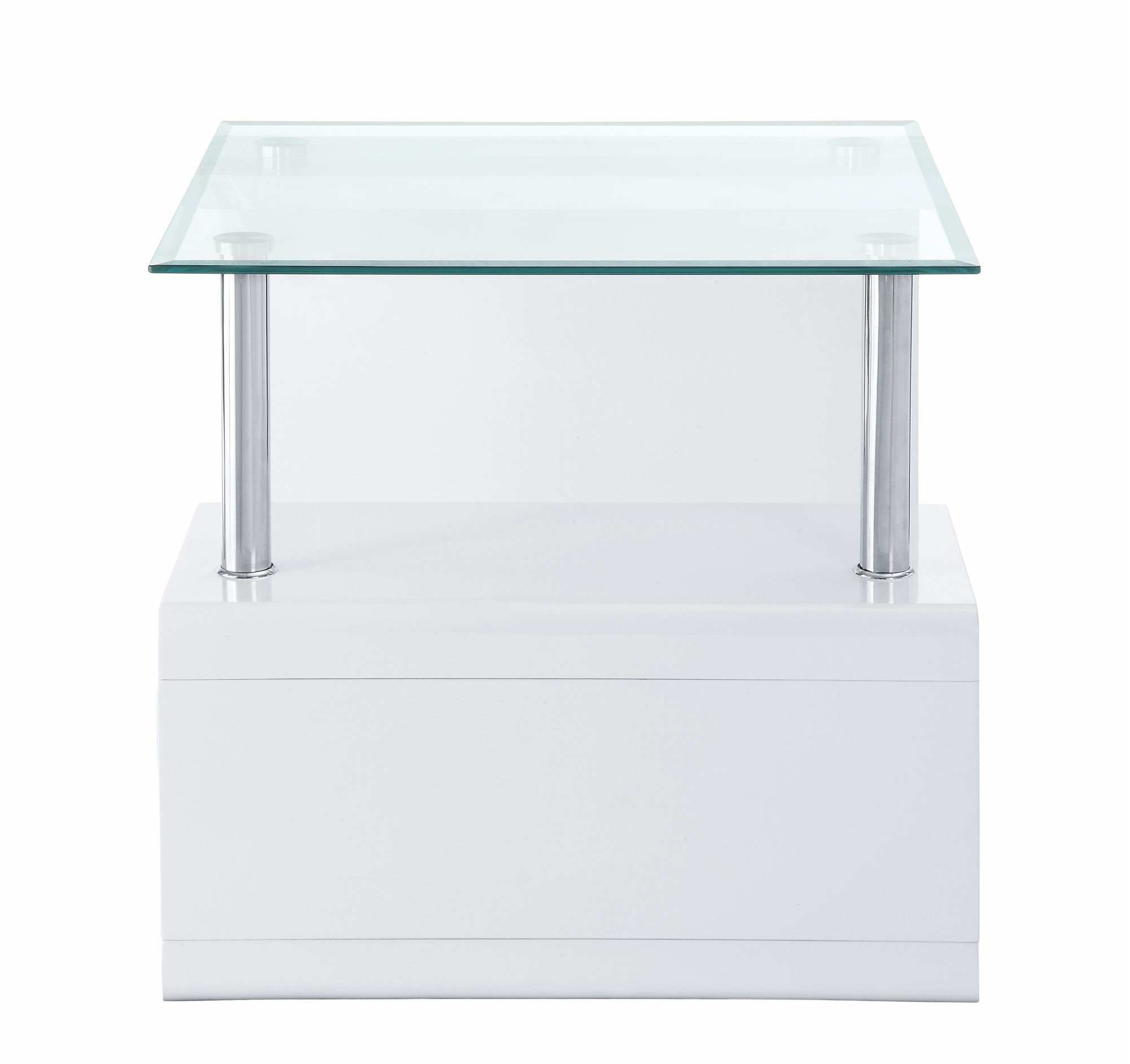 Ivy Bronx Haldeman Glass Top End Table - Wayfair Canada