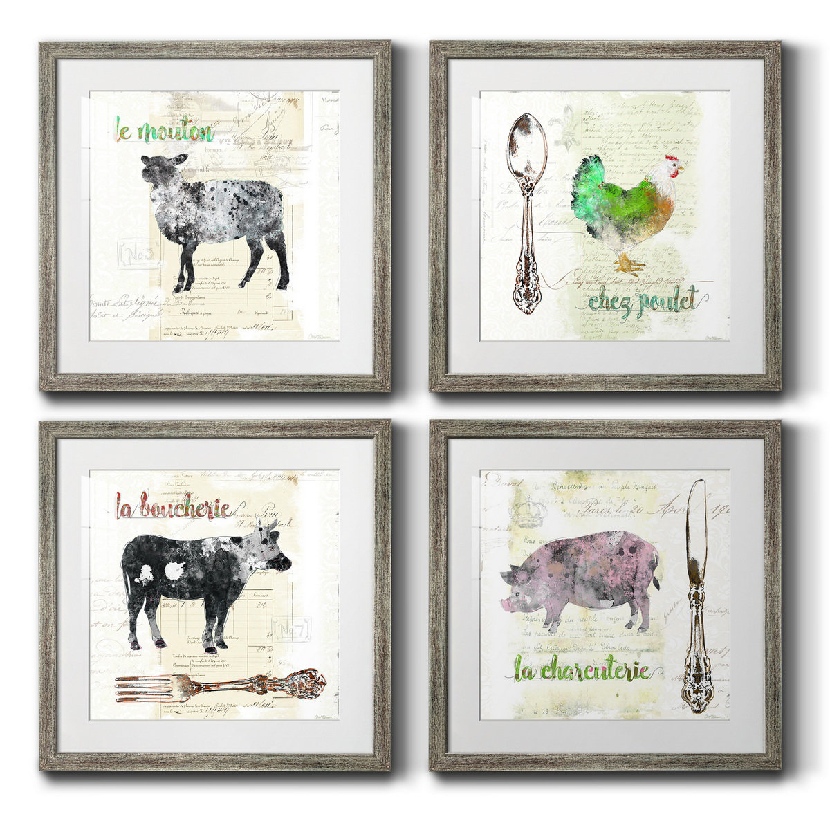 Rosalind Wheeler Picture Frame Graphic Art Set on Paper | Wayfair