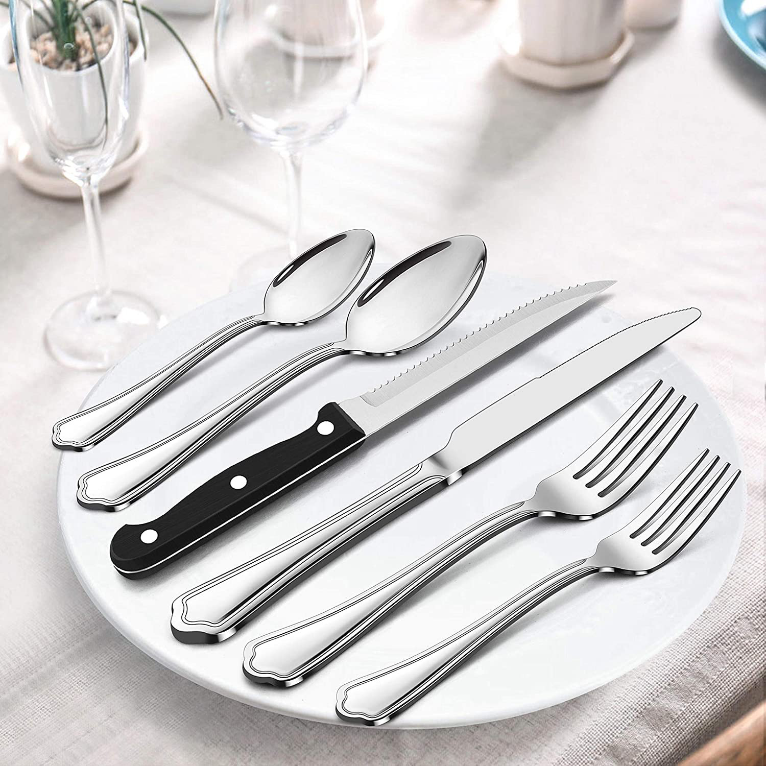 Canora Grey Azzie 77 Piece Flatware Set, Service for 12 | Wayfair Canora Grey Azzie 77 Piece Flatware Set, Service for 12 | Wayfair