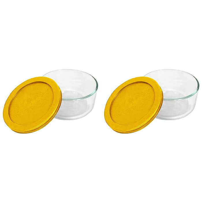 Pyrex 7200 Glass Bowls & 7200-PC Matching Lids | Wayfair