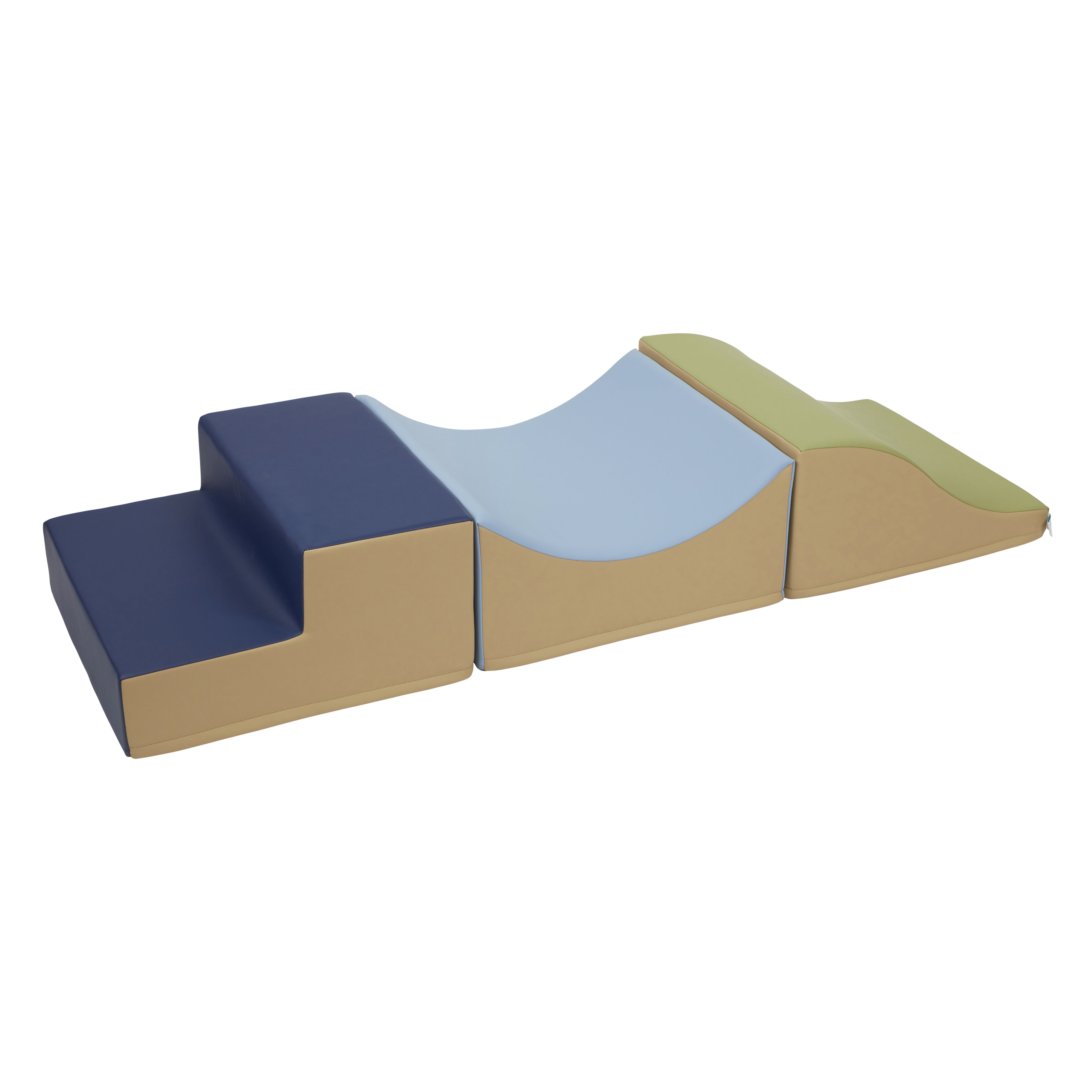 ECR4Kids SoftZone Traversing Trio Climber, Beginner Playset, Earthtone ...