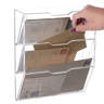 Rebrilliant 3-Tier Wall-Mounted Acrylic Mail Letter Holder | Wayfair