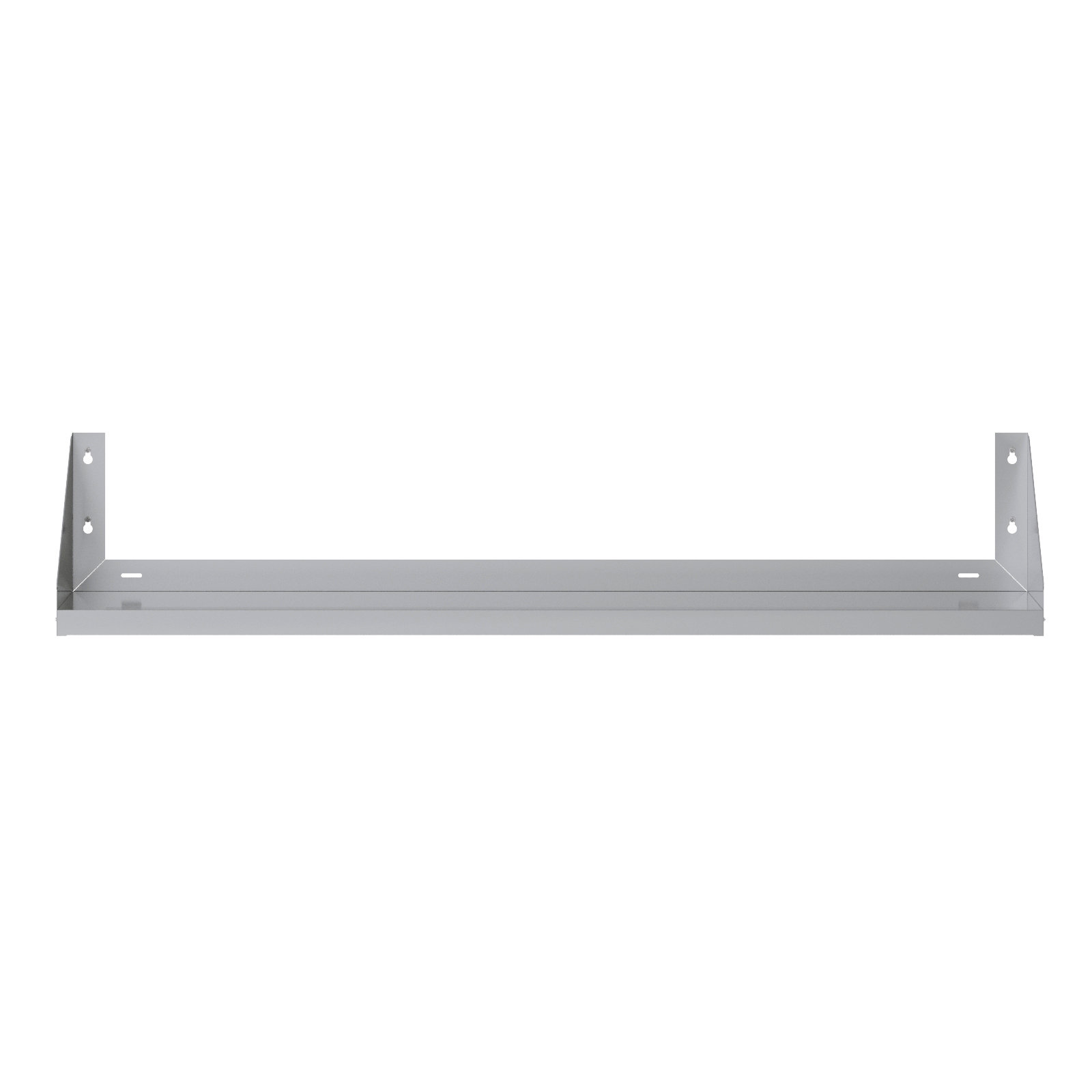 Amgood 12 In. X 60 In. Stainless Steel Wall Shelf With Side Guards ...