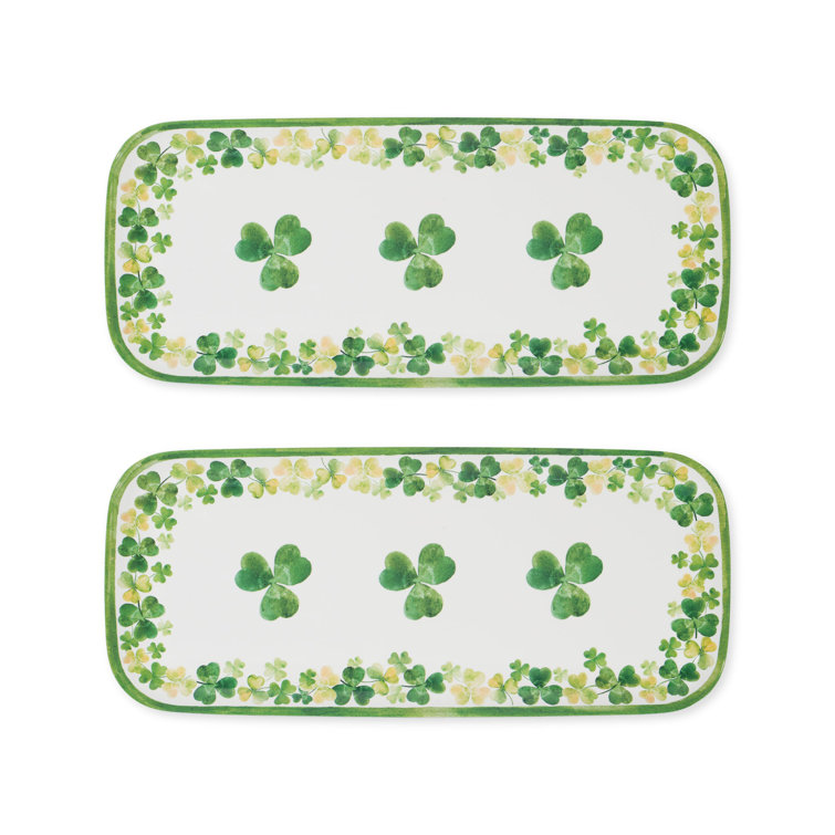 Winston Porter Inisha Melamine Tray - Set of 2 | Wayfair
