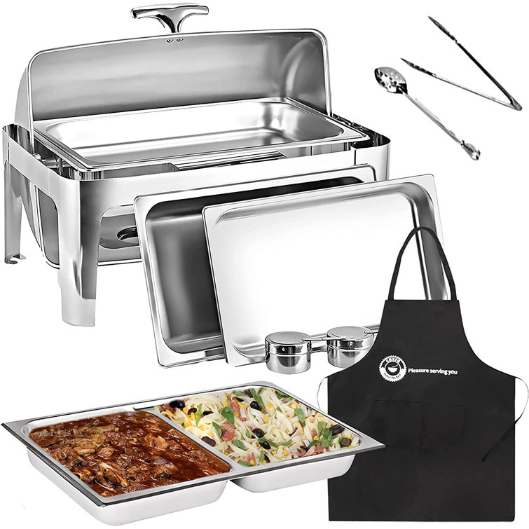 The Party Aisle™ Stainless Steel Rectangle Chafing Dish & Reviews | Wayfair