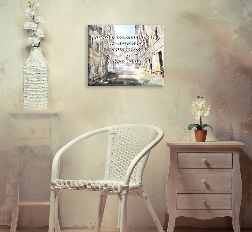 Fleur De Lis Living Artsy Quote "In order to communicate, we must have ...