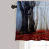 Ophelia & Co. Green 52"W Red Leaves Forest Dark Autumn Beautiful Window ...
