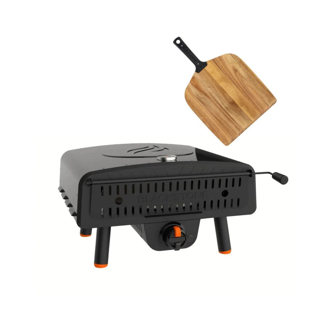 Blackstone Leggero Portable Pizza Oven and 12in Wood Pizza Peel ...