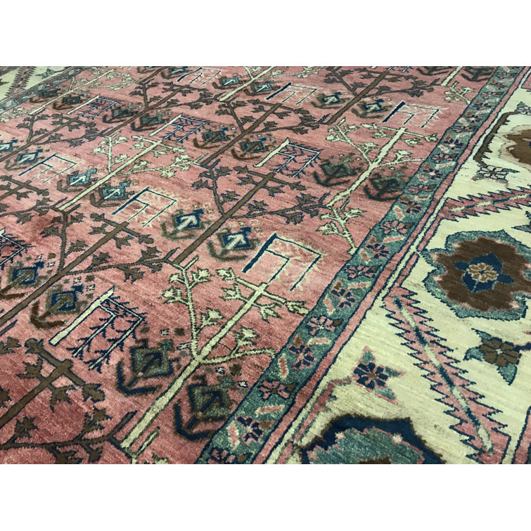 Bokara Rug Co., Inc. Hand-Knotted High-Quality Red and Green Area Rug ...