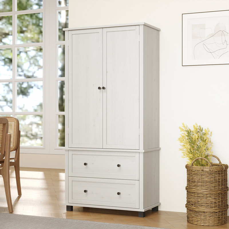 All-in furniture Minimalist Storage Cabinet With 2 Drawers And 3 ...