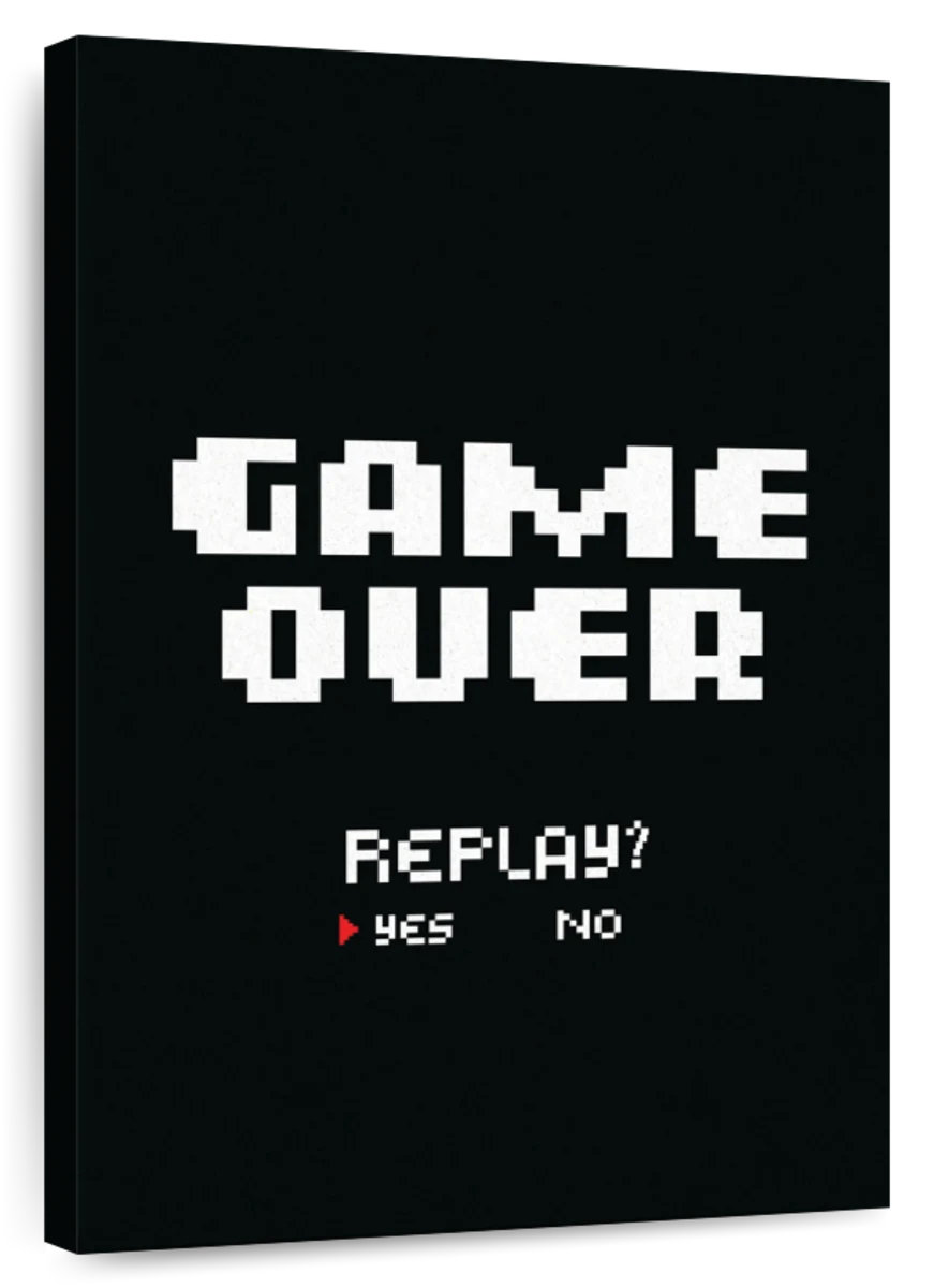 Trinx Kema Game Over Replay Wall Sign | Wayfair