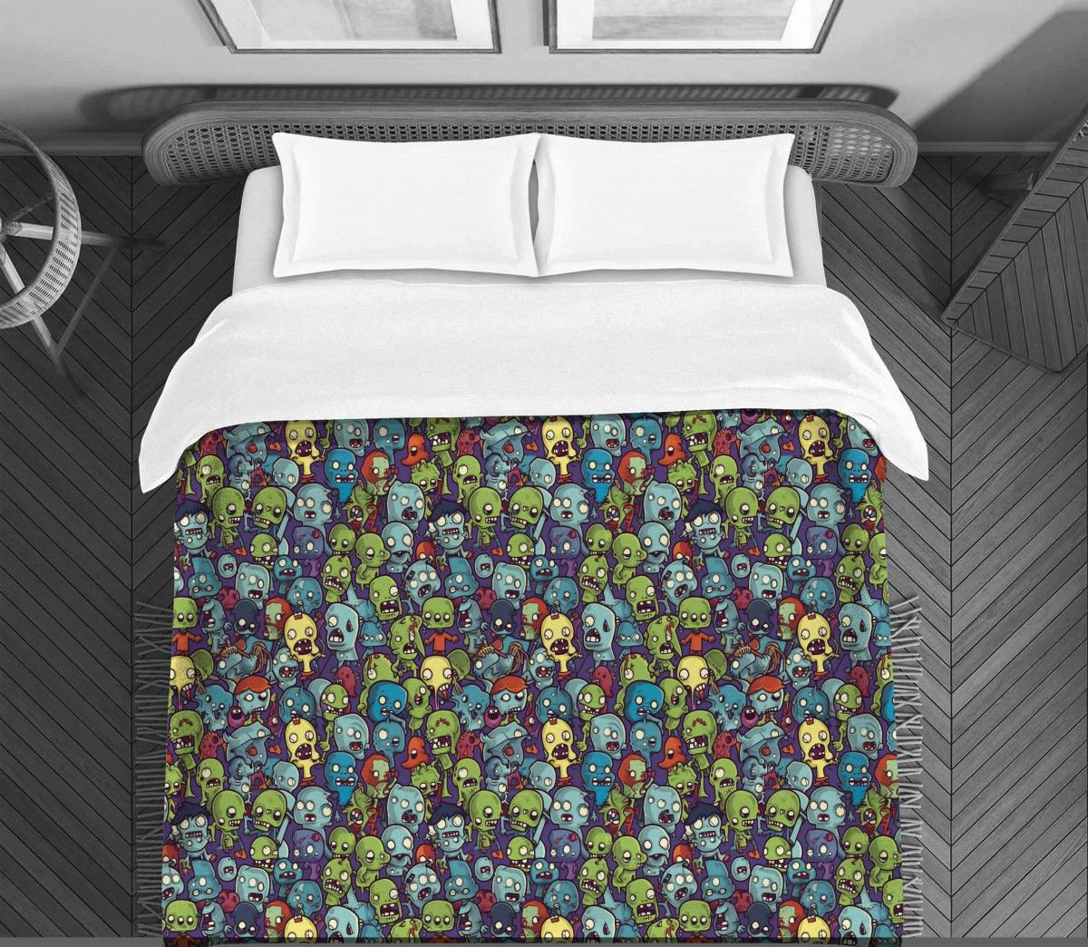 VisionDecor Scary Zombie Comforter | Wayfair