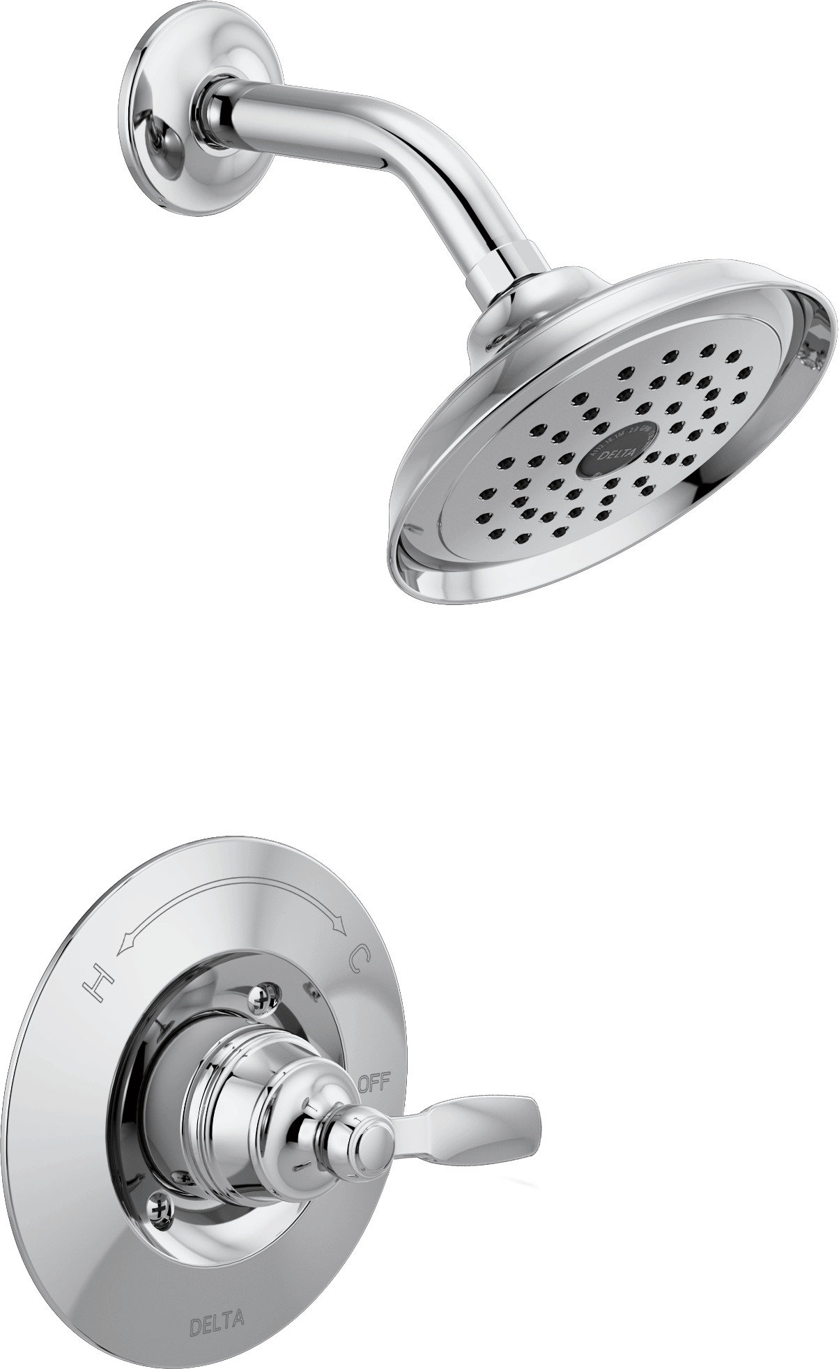 Delta Woodhurst 14 Series Single-Function Shower Faucet Set, Shower ...