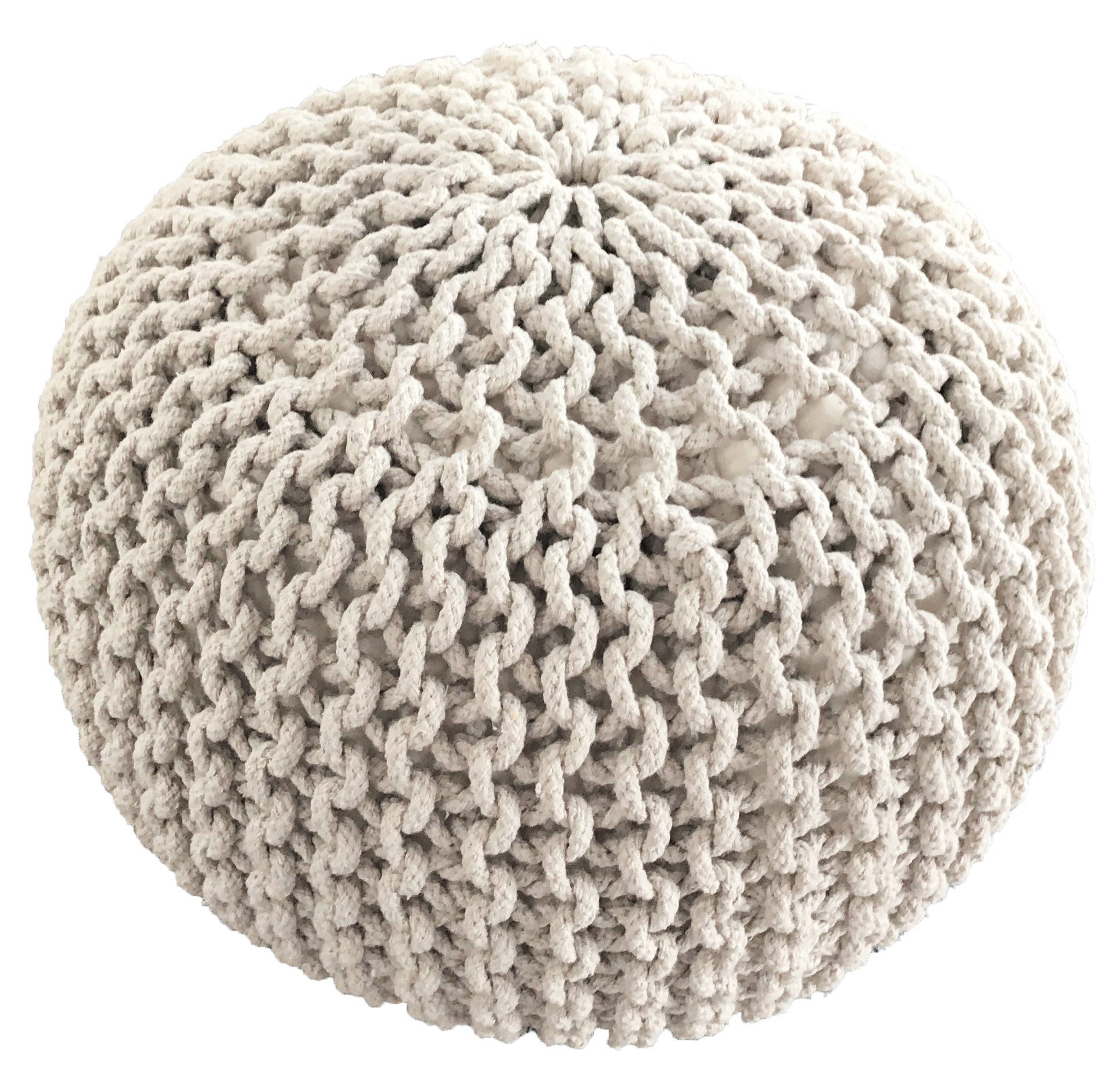 Dakota Fields Allicyn 18'' Wide Round Pouf Ottoman & Reviews | Wayfair