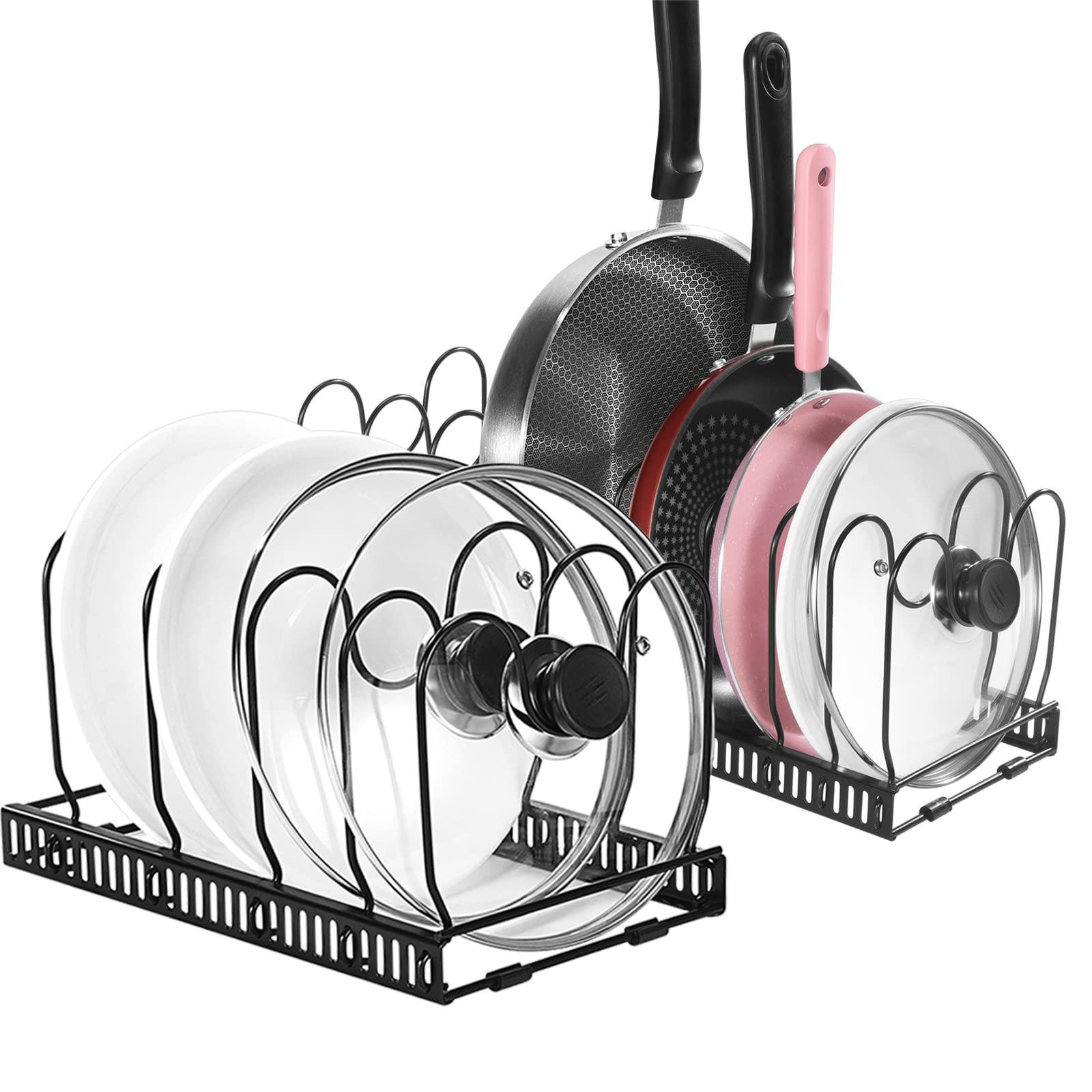 Prep & Savour Metal Countertop / Cabinet Pot Rack | Wayfair