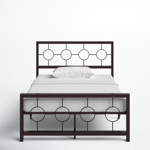 Wade Logan® Avren Oriental Vintage Style Metal Platform Bed & Reviews ...