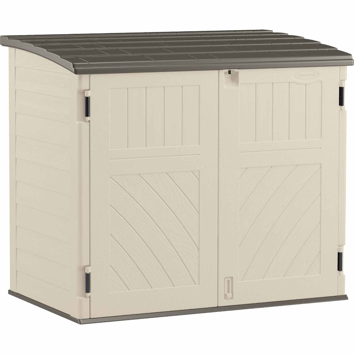 Suncast Covington 4 ft. 5 in. W x 3 ft. D Resin Horizontal Storage Shed ...