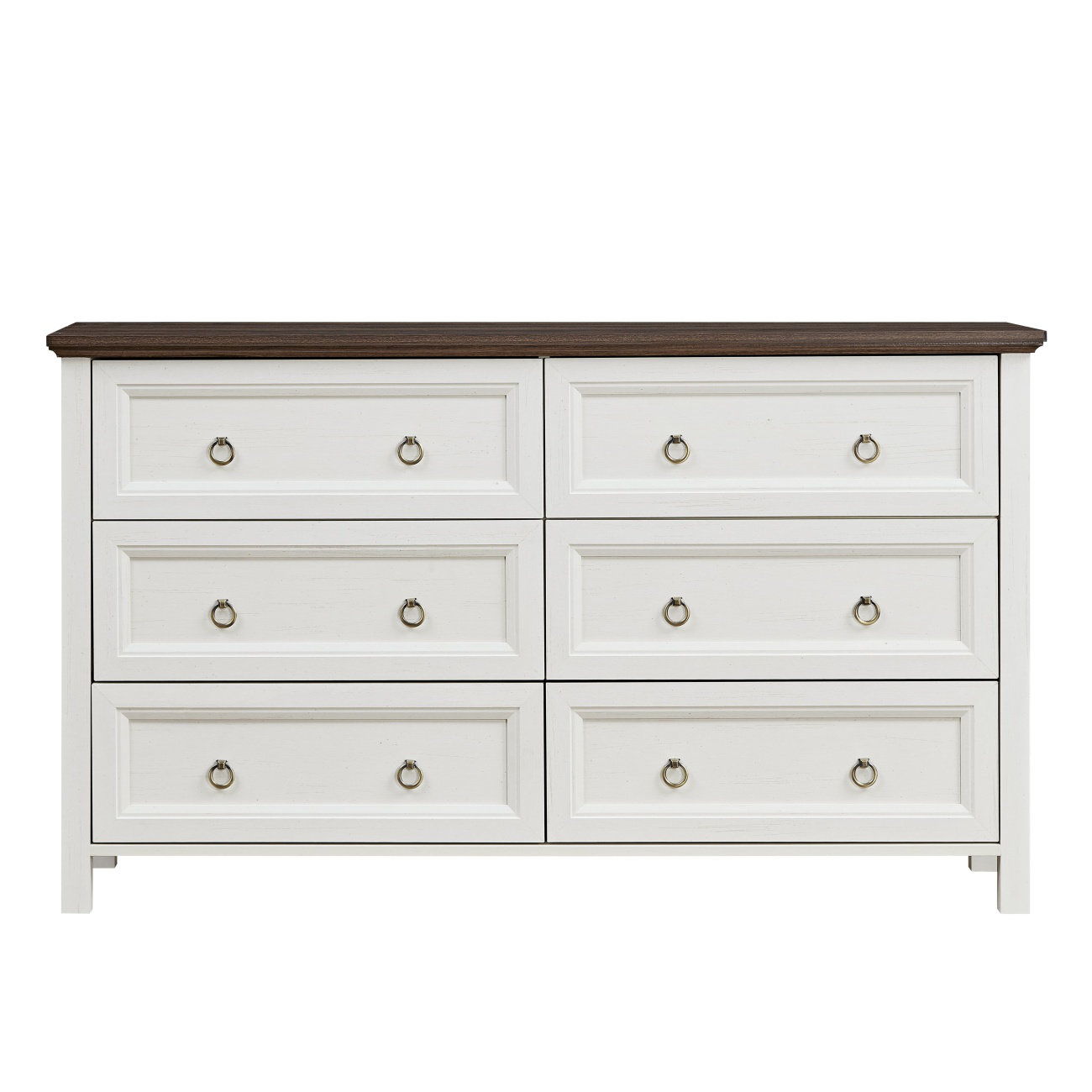 Longshore Tides Rustic Farmhouse Dresser, Wide Chest Of Drawers ...