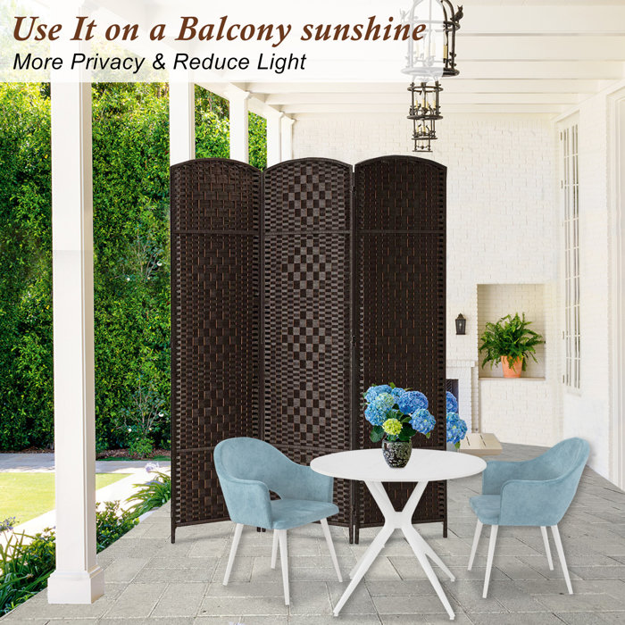 Union Rustic Elmina 6 Ft Folding Room Divider Privacy Screen Home Decor ...