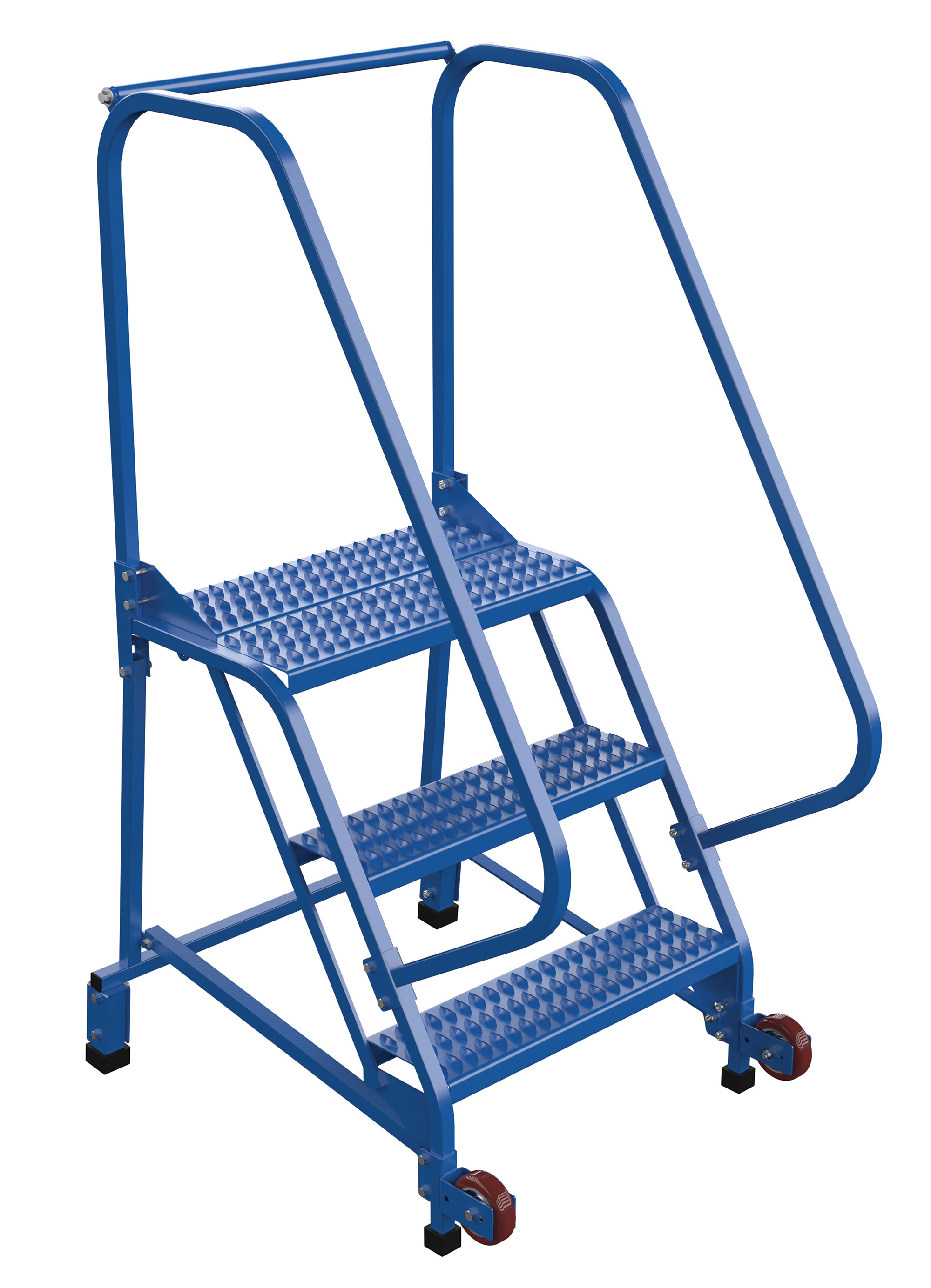 WFX Utility™ Arispe 3 - Step Steel Rolling Step Stool | Wayfair