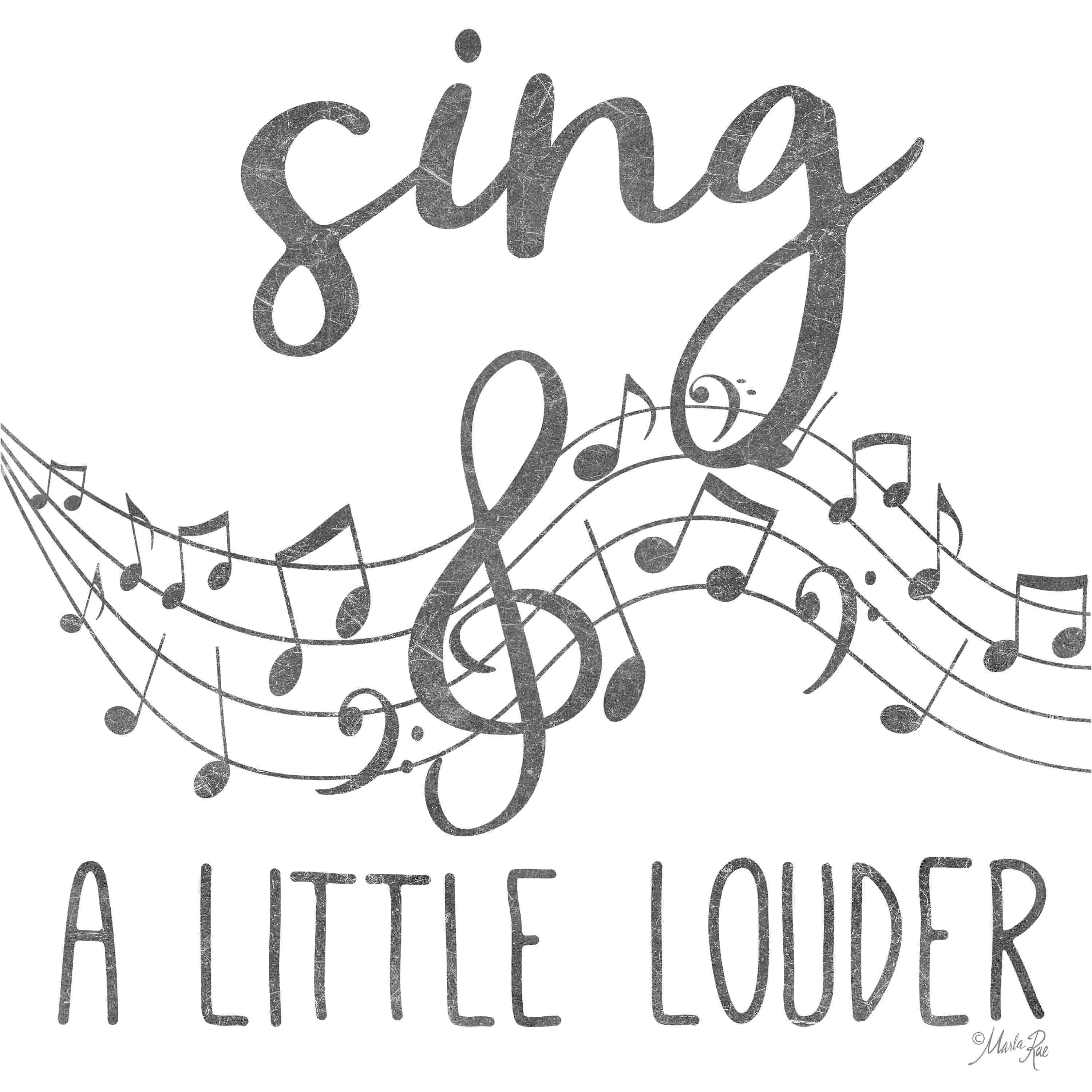 Trinx Sing A Little Louder by Marla Rae - Wrapped Canvas Textual Art ...