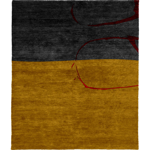 Modern Rugs Ankou Hand Knotted Wool Rug | Wayfair