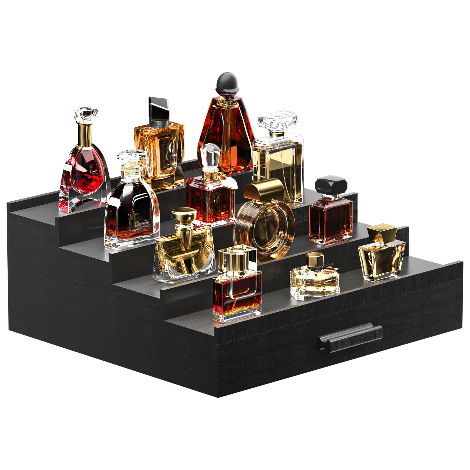 Corrigan Studio® Cologne Organizer For Men,4 Tier Of Elevated Cologne ...