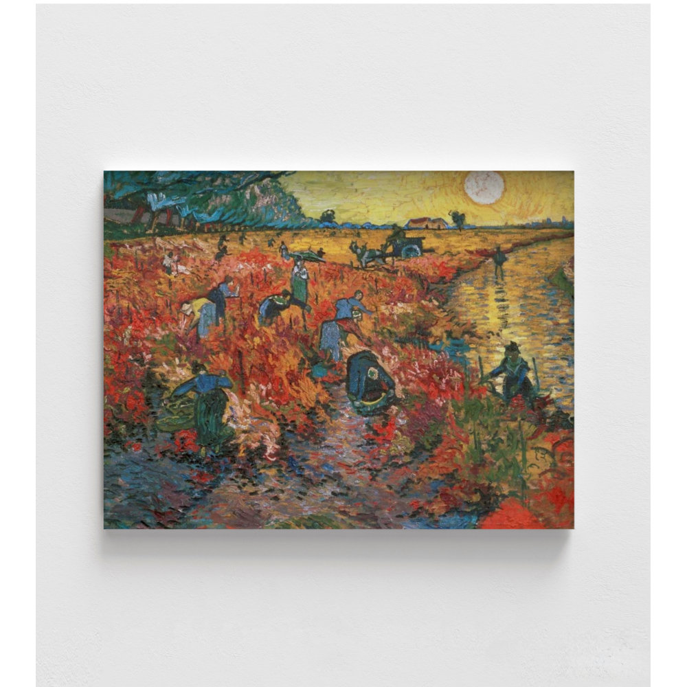 WeFrameArt The Red Vineyard At Arles By Van Gogh, Vineyard Oil Painting ...