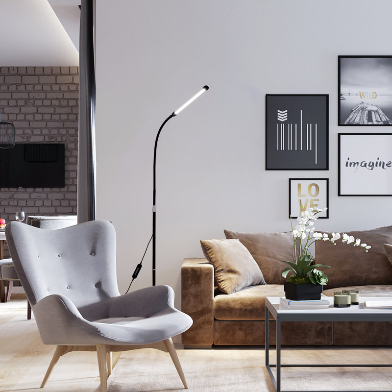 Wrought Studio™ Devyne 72'' LED Task/Reading Floor Lamp & Reviews | Wayfair