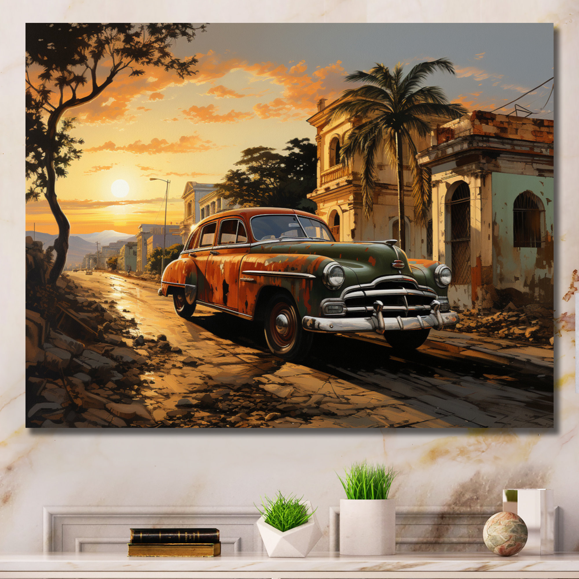 Red Barrel Studio® Cuba Havana Sunset - Cuba Landscape Wall Art | Wayfair