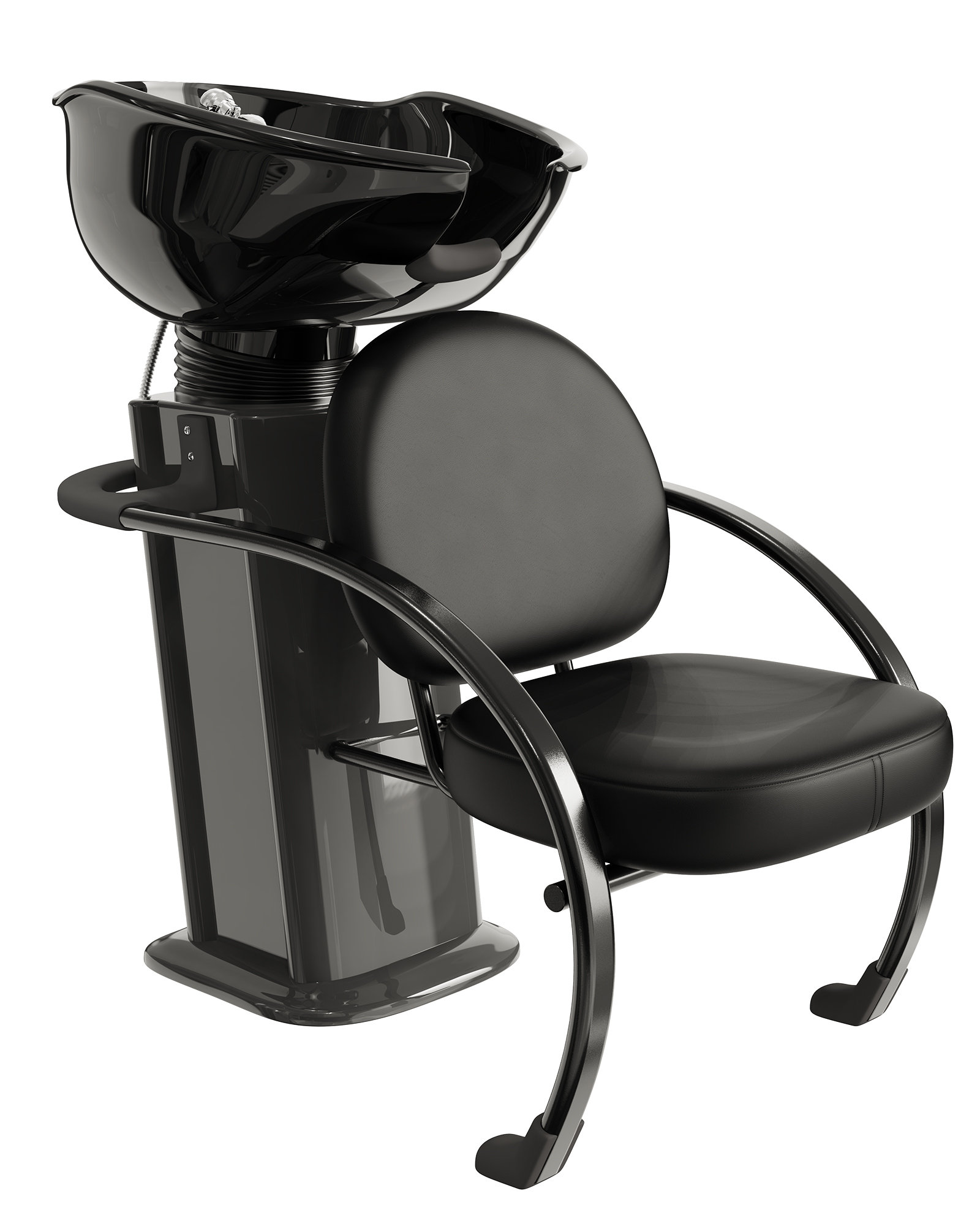 Ivy Bronx Professional Shampoo Chair, Shampoo Bowl And Chair Set For ...
