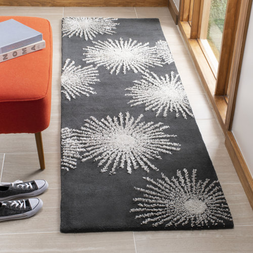 Wrought Studio Amier Hand Tufted Wool And Viscose Geometric Rug ...