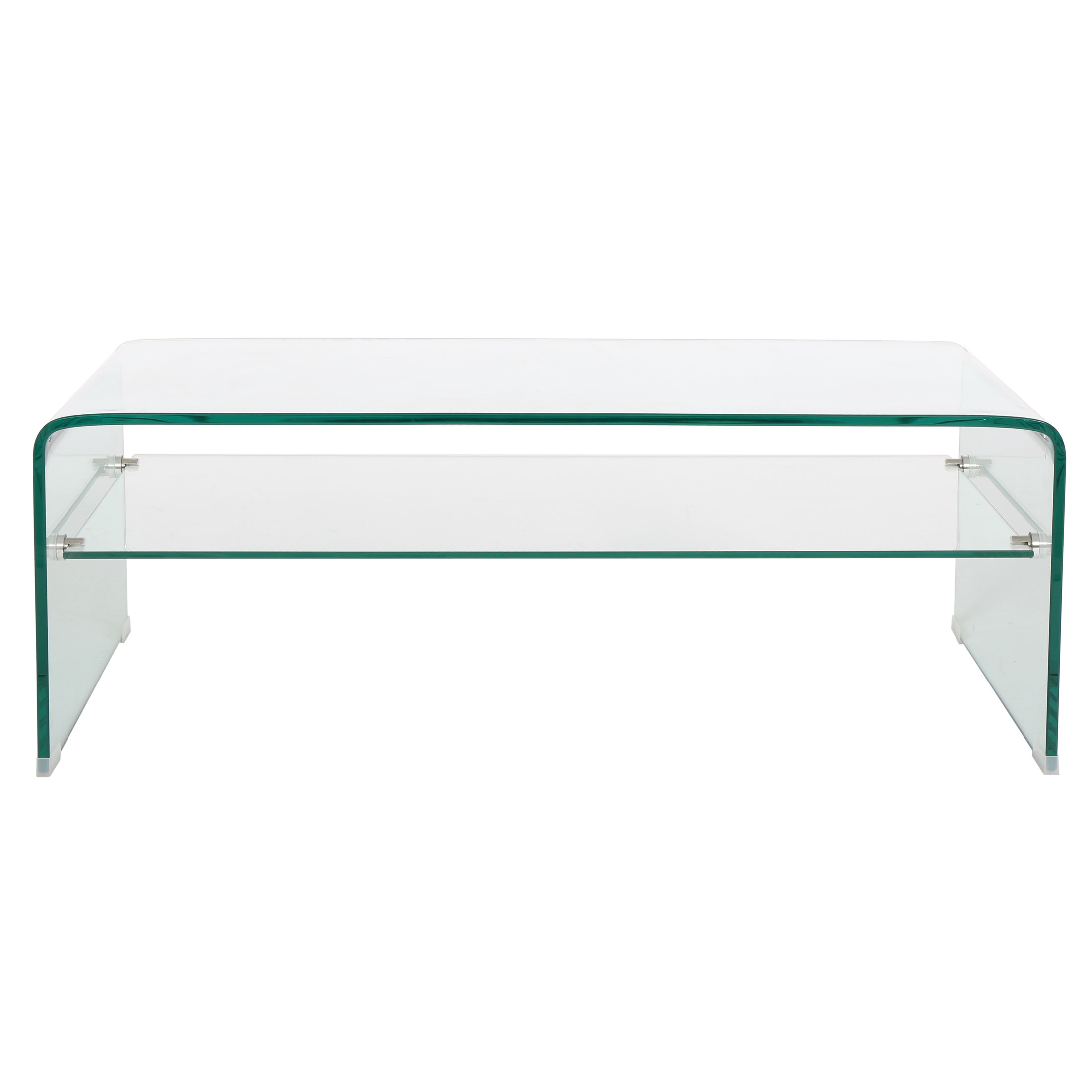 George Oliver COFFEE TABLE 12MM TEMPERED BENT GLASS ,8MM SHELF GLASS ...