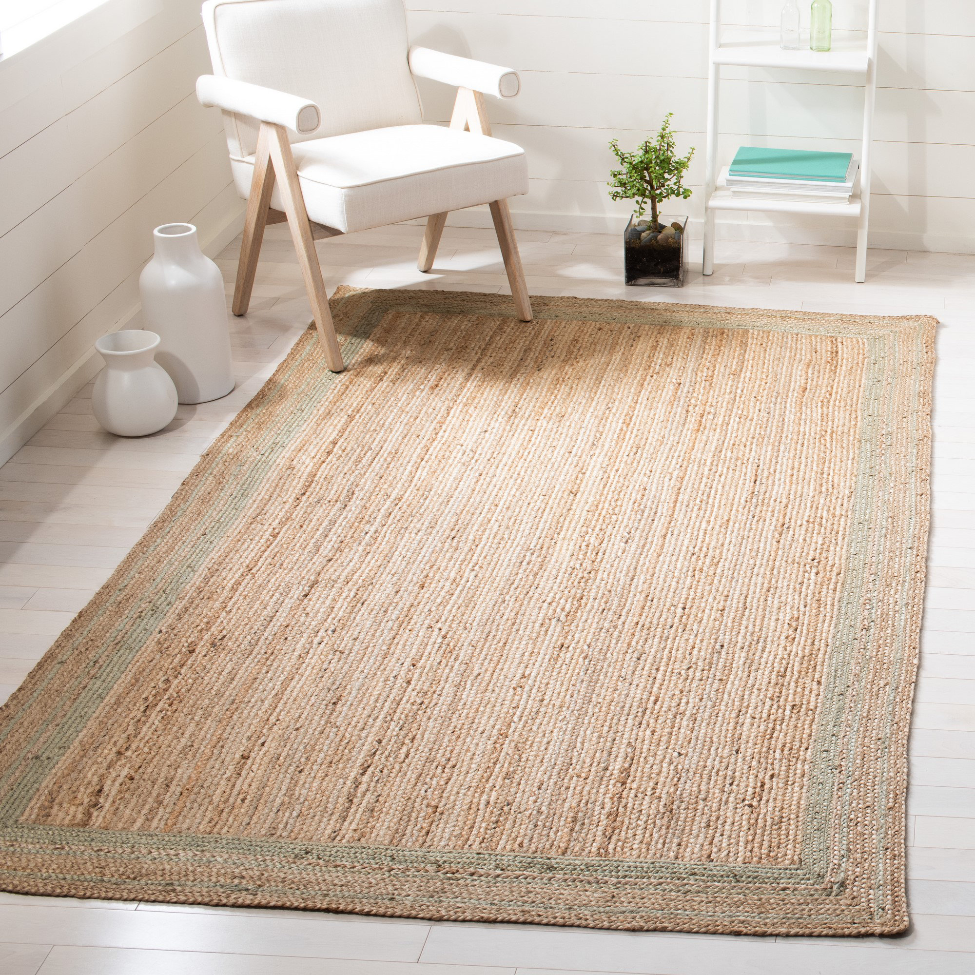 Breakwater Bay Gast Natural Fiber Hand Woven Jute Rug & Reviews | Wayfair