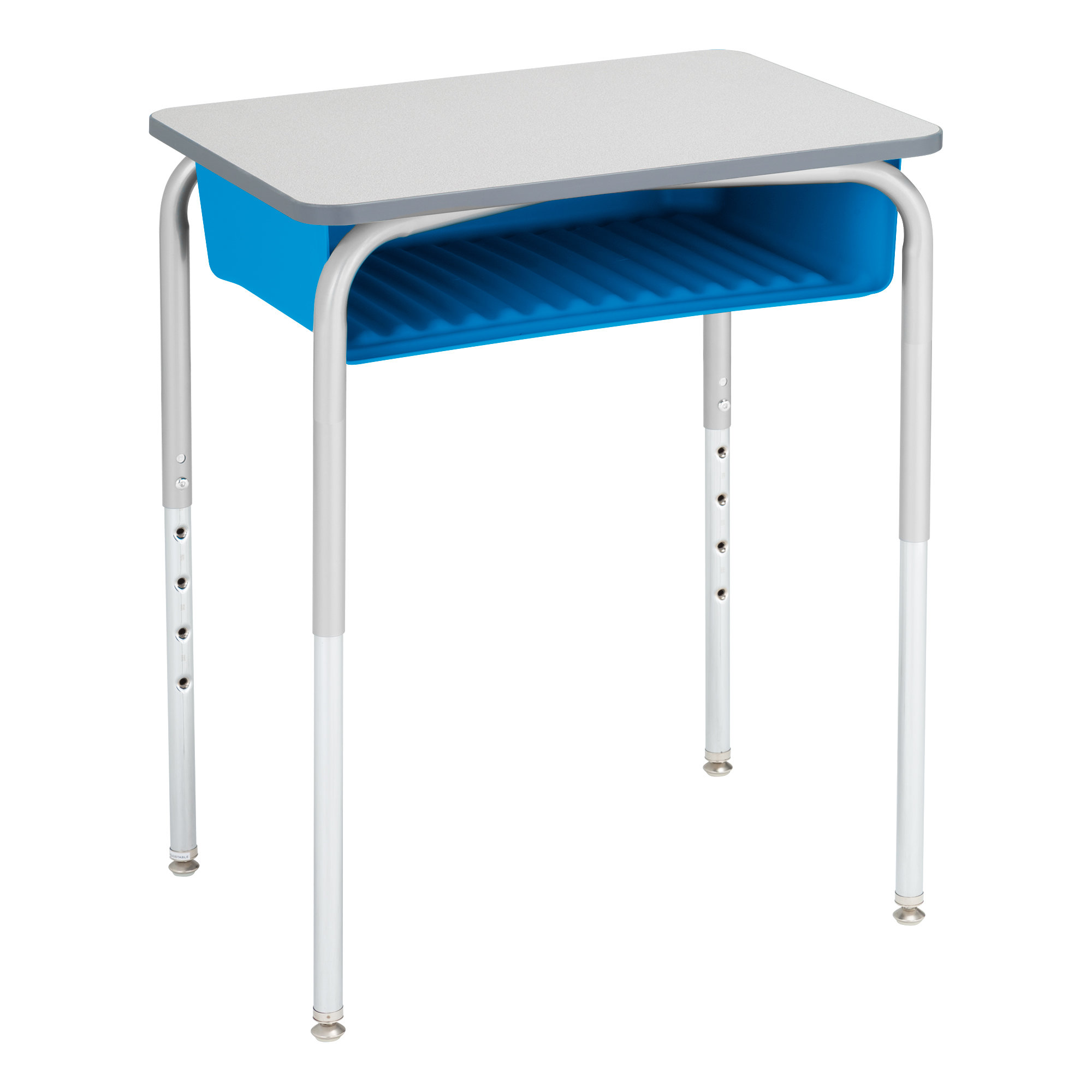 Learniture Adjustable Height Open Front Student Desk with Book Box ...