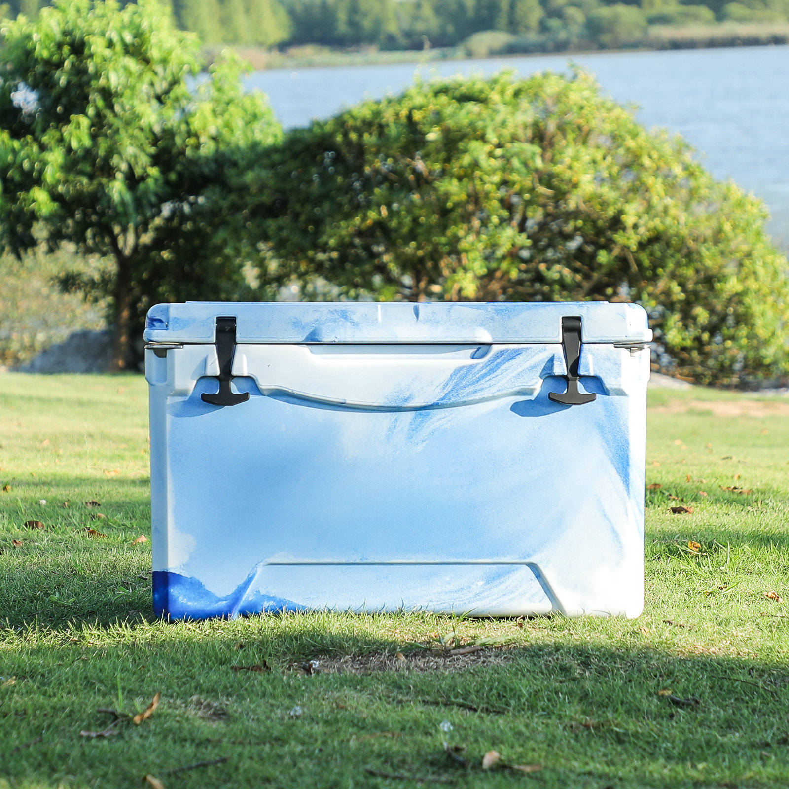 Magshion 50-Quart Insulated Ice Cooler With Cup Holder & Fish Ruler ...