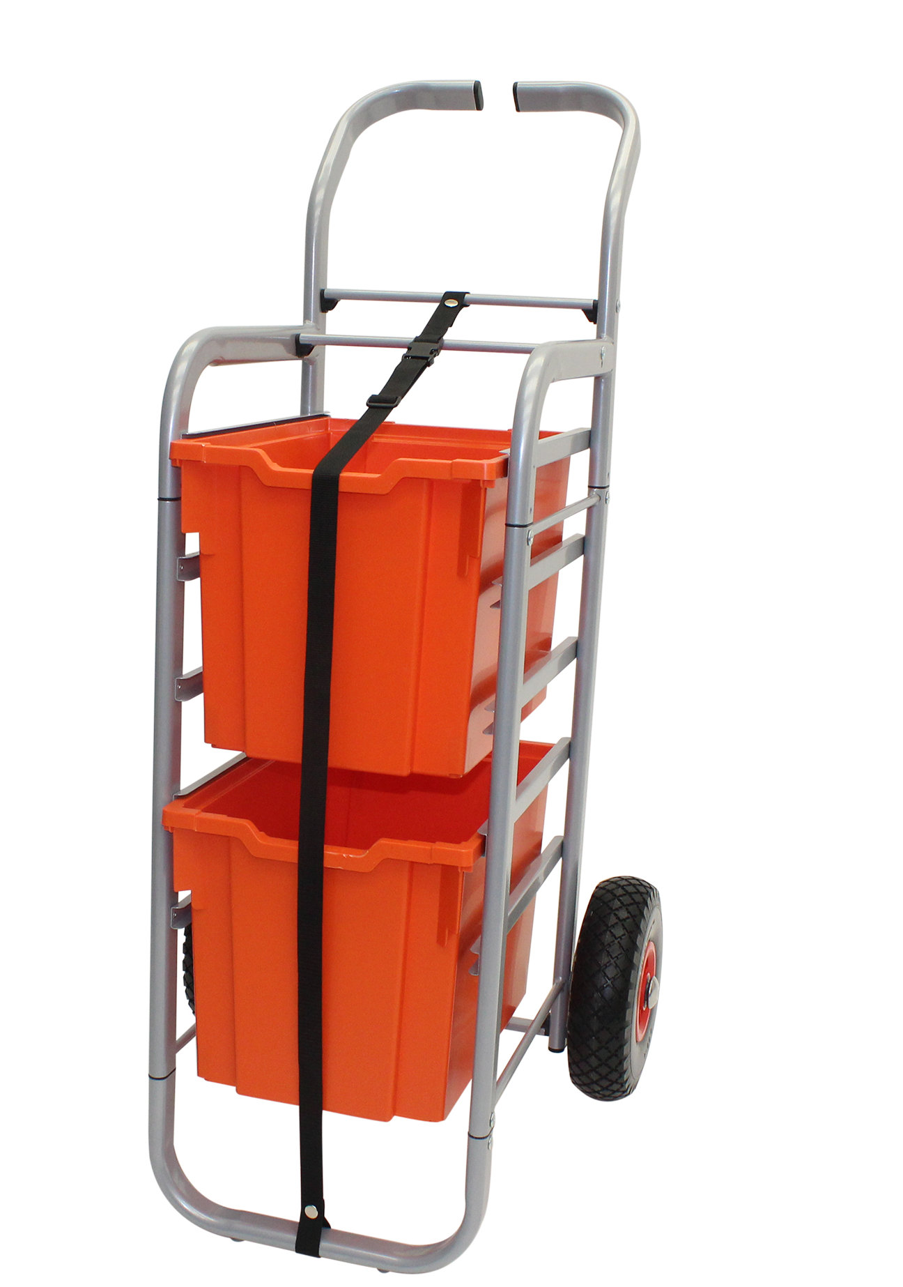 Gratnells Rover All Terrain 3 Compartment Tote Tray Cart with Bins ...