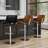 Simpli Home Dixie Adjustable Swivel Upholstered Mid-Century Modern Bar ...