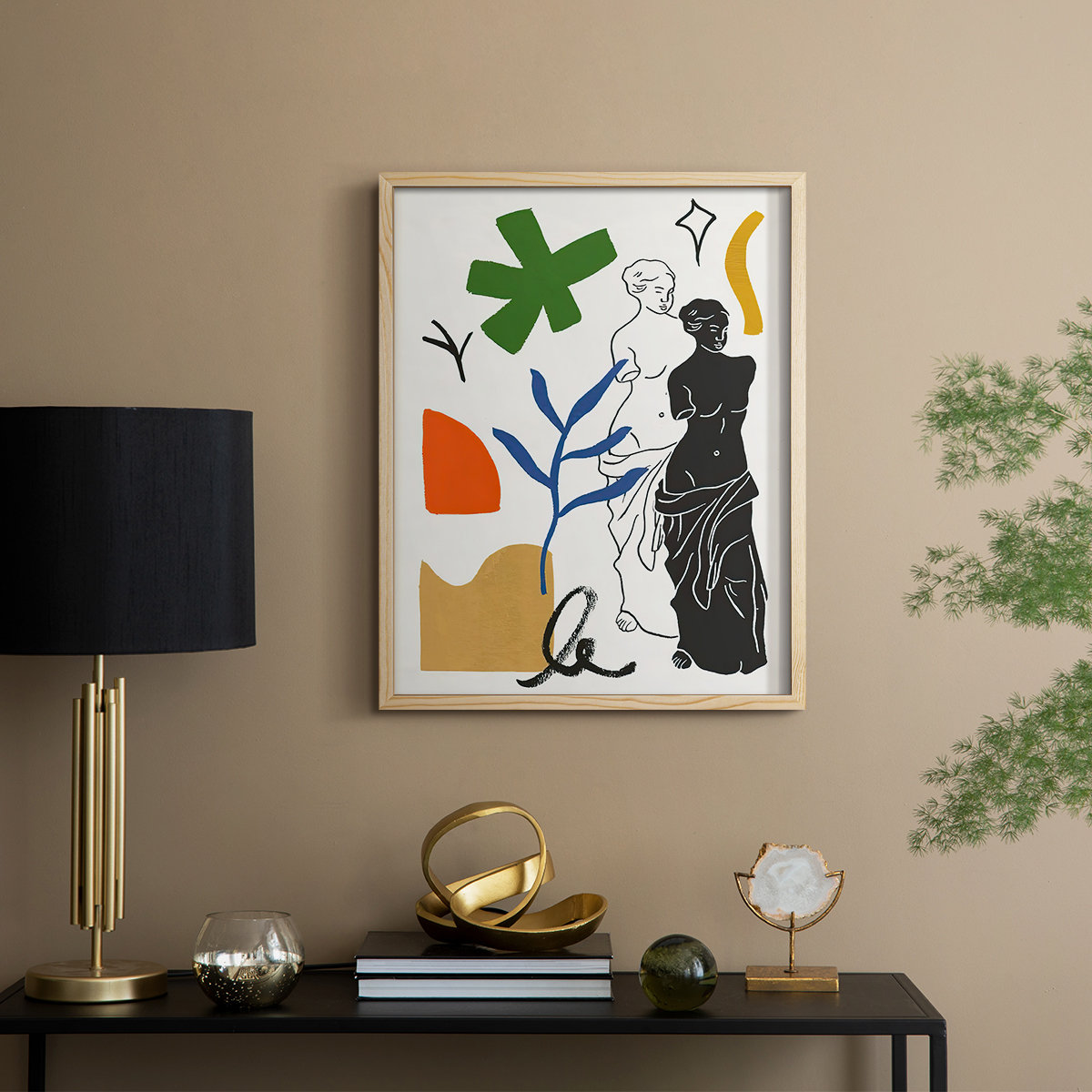 Winston Porter Starry Venus IV Framed Print - Solid Wood | Wayfair