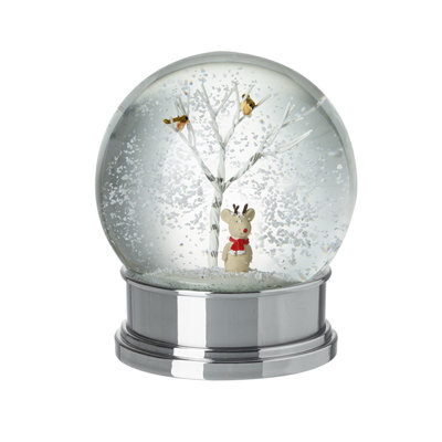 The Seasonal Aisle Mouse and Tree Snow Globe & Reviews | Wayfair.co.uk