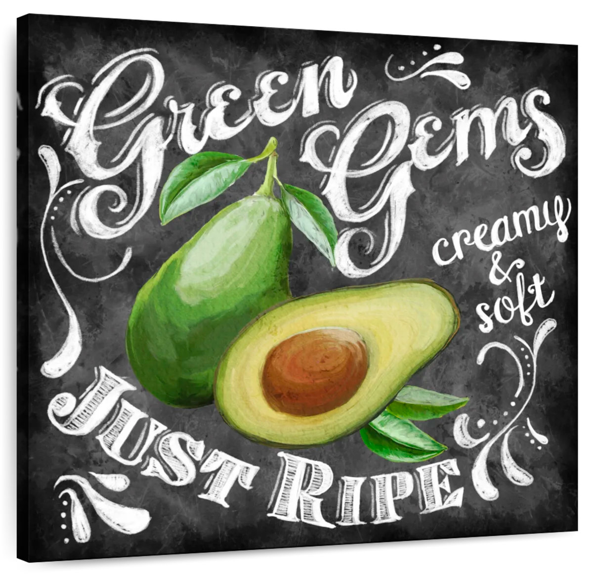 Ebern Designs Yarlin Chalkboard Avocado | Wayfair