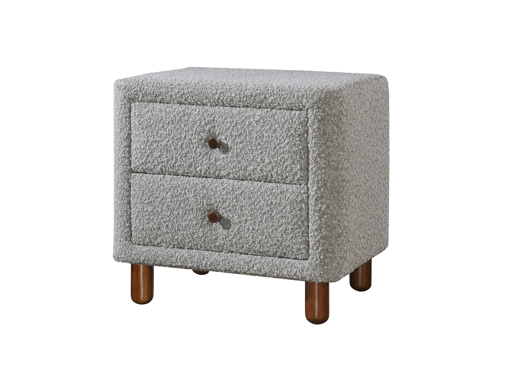 Dakota Fields Cleo Gray Boucle Nightsd | Wayfair