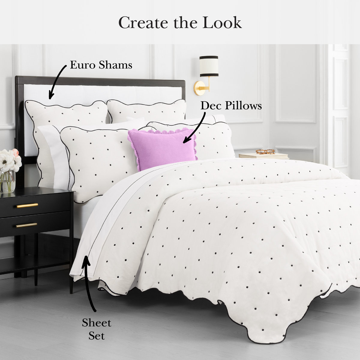 kate spade new york Scalloped Edge Quilt Bedding Set, All Season 3 ...