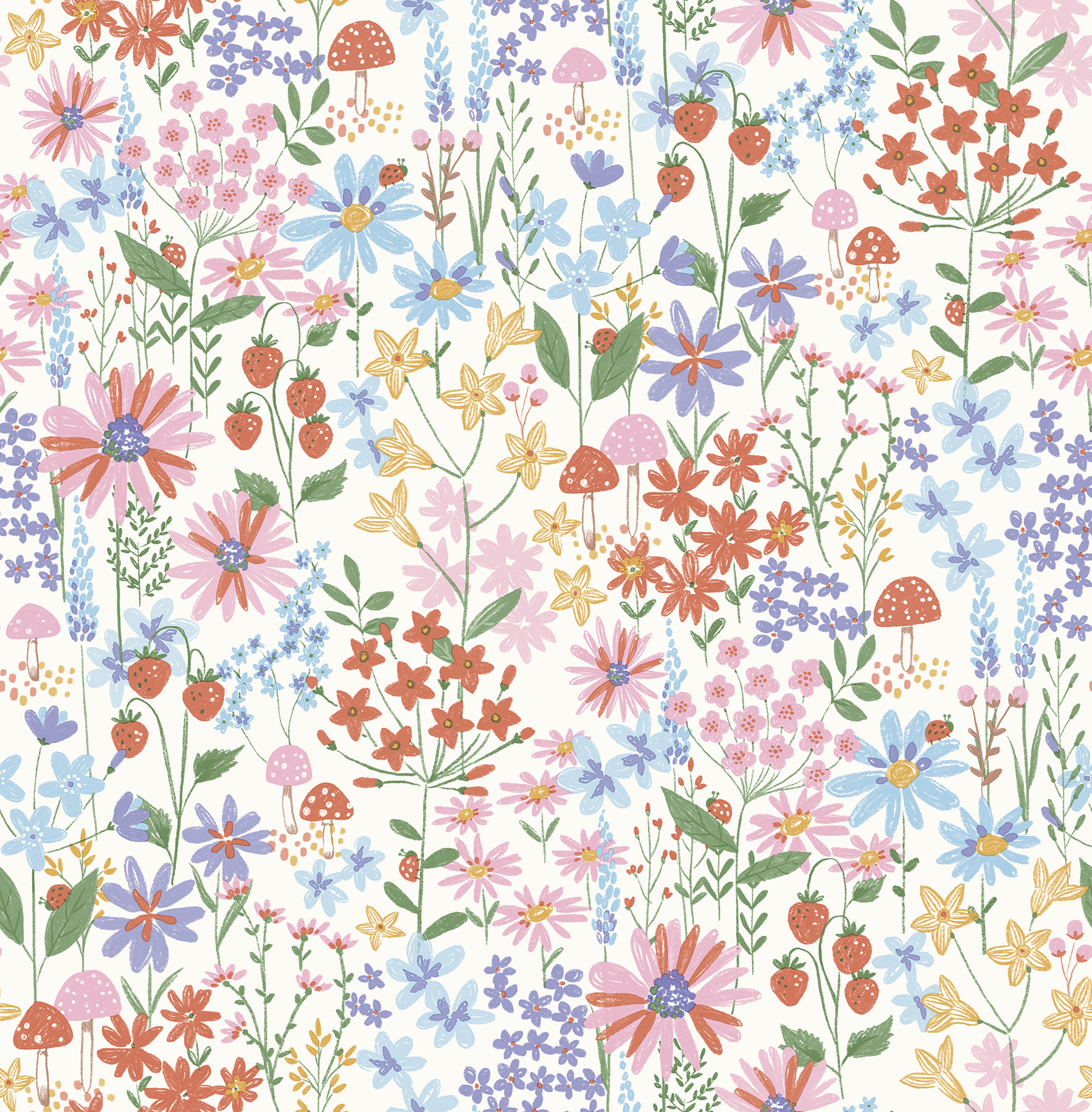 Fine Décor Zena Berries and Blooms Wallpaper | Wayfair