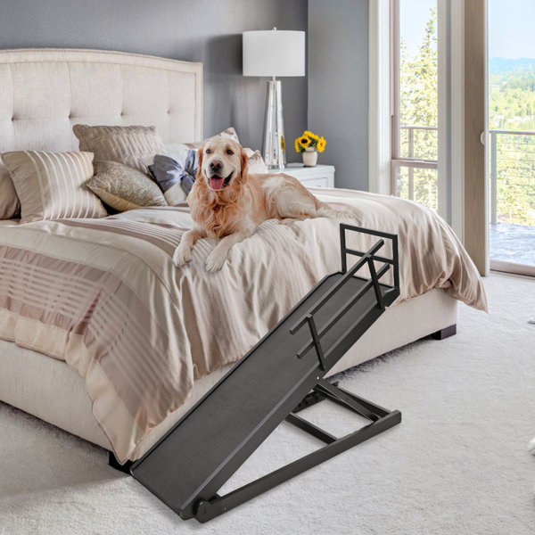 Tucker Murphy Pet™ Dog Ramp with Side Rails, 5 Level Adjustable Folding ...