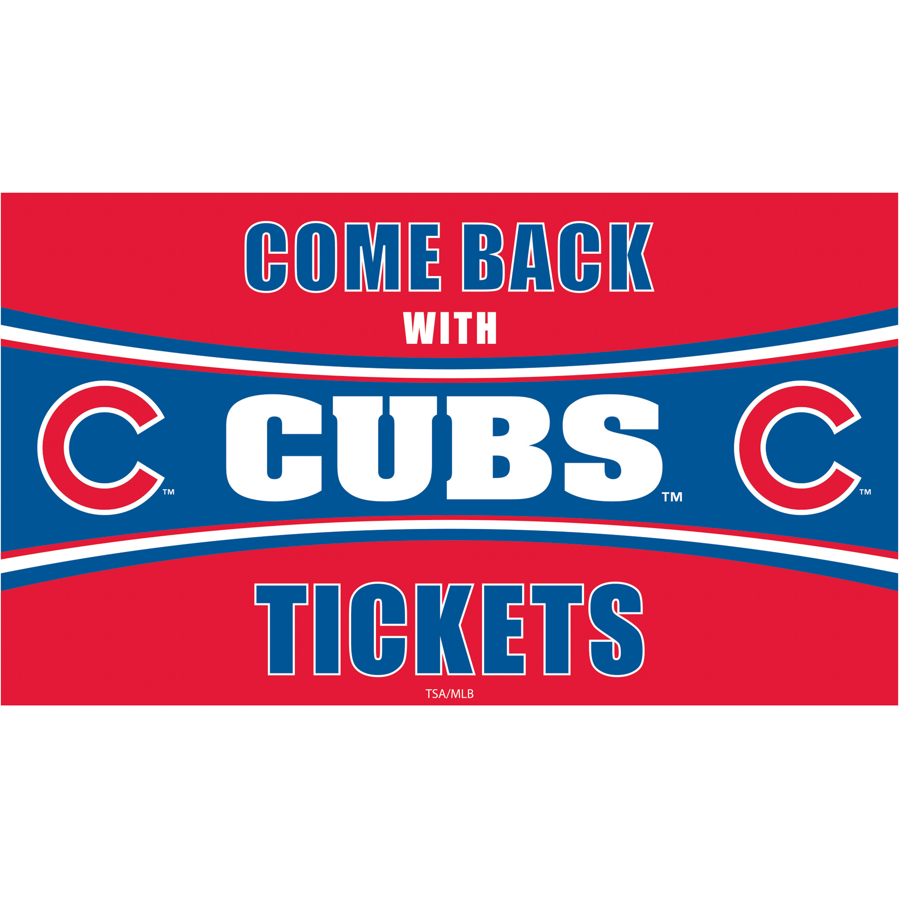 Evergreen Enterprises, Inc Chicago Cubs Come Back with Tickets PVC ...