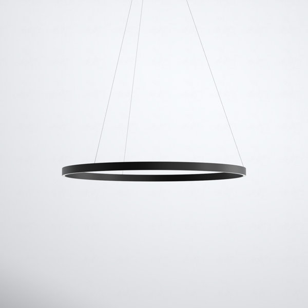 AllModern Mills 1 - Light LED Wagon Wheel Pendant & Reviews | Wayfair