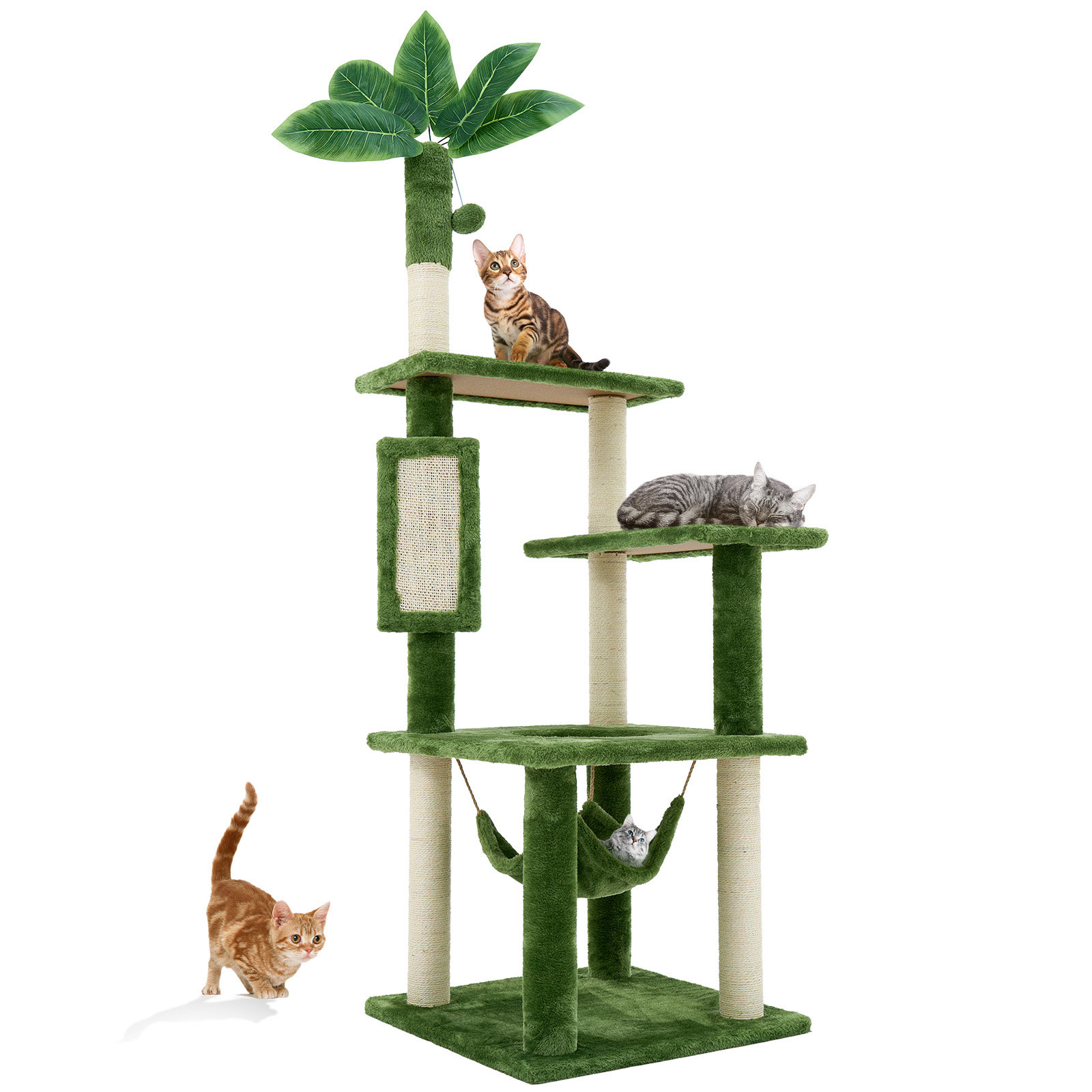Tucker Murphy Pet™ 61" H Cheala Cat Tree Scratching with Hammock and ...